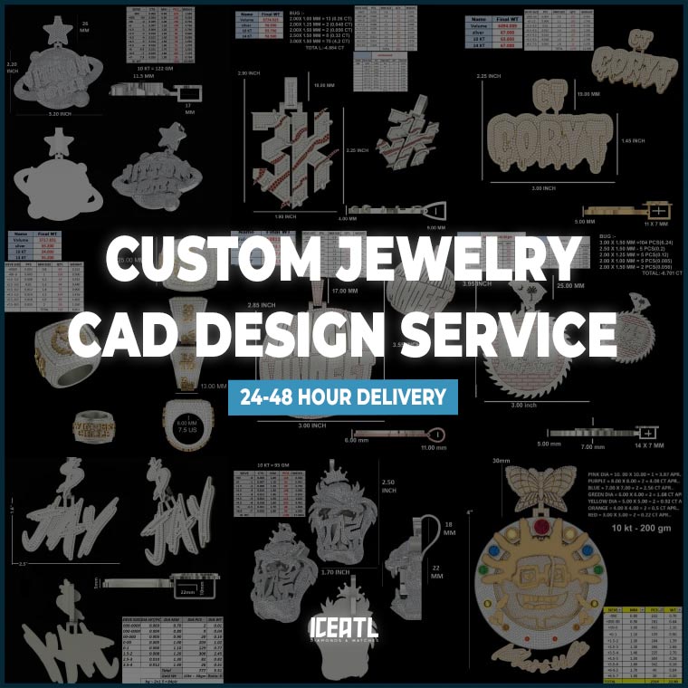 Custom Jewelry 3D CAD Design Service - IceATL
